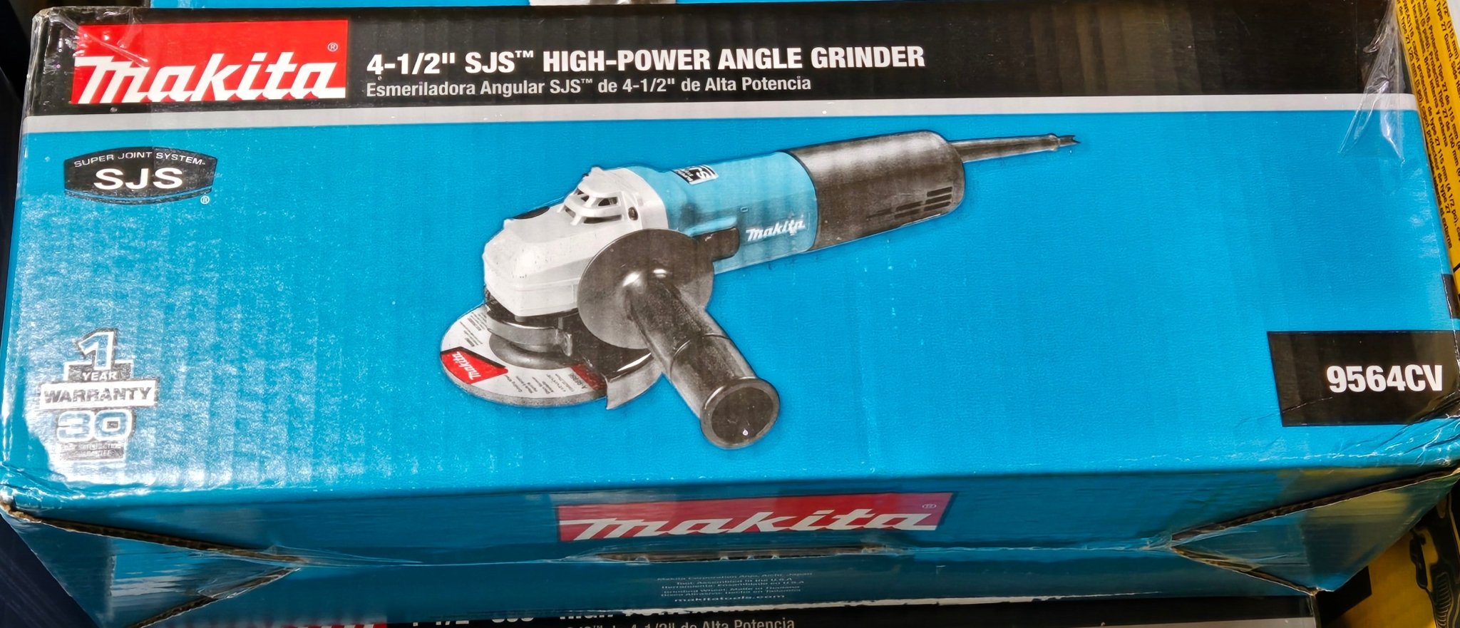 Makita 13 Amp 4-1/2 in. Corded SJS High-Power Angle Grinder 9564CV