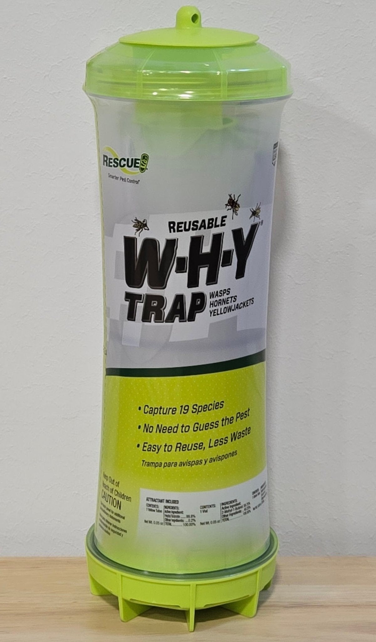 Rescue W-H-Y Trap for Wasps Hornets Yellowjackets WHYTR-BB8 WHY