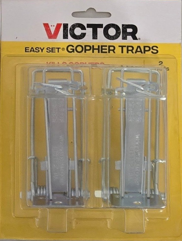 Victor Easy-Set Outdoor Gopher Trap 2 Pack Galvanized steel M0611
